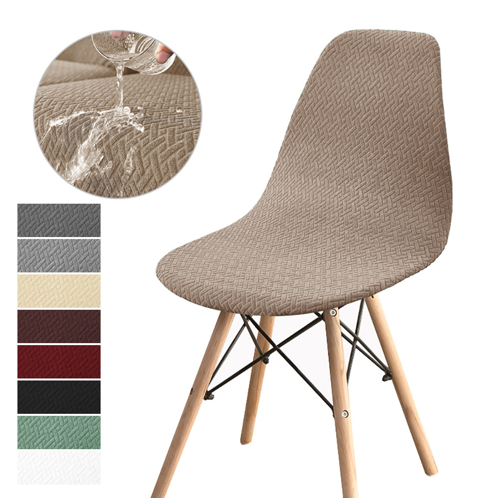 Waterproof Layer Chair Cover Jacquard Eames Chair Cover Solid Armless ...
