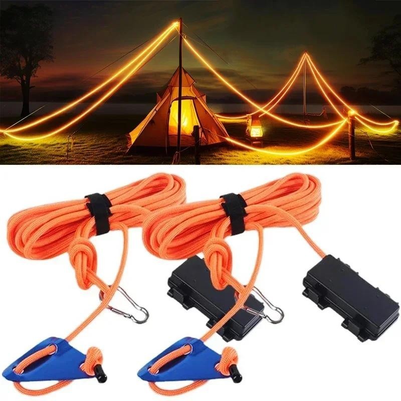 [Legend2] LED Camping Wind Rope Luminous Lamp Awning Tent Roof Anti ...