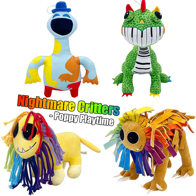 Poppy Playtime 4 Nightmare Critters Plush Doll Doe Yarnaby Pianosaurus ...