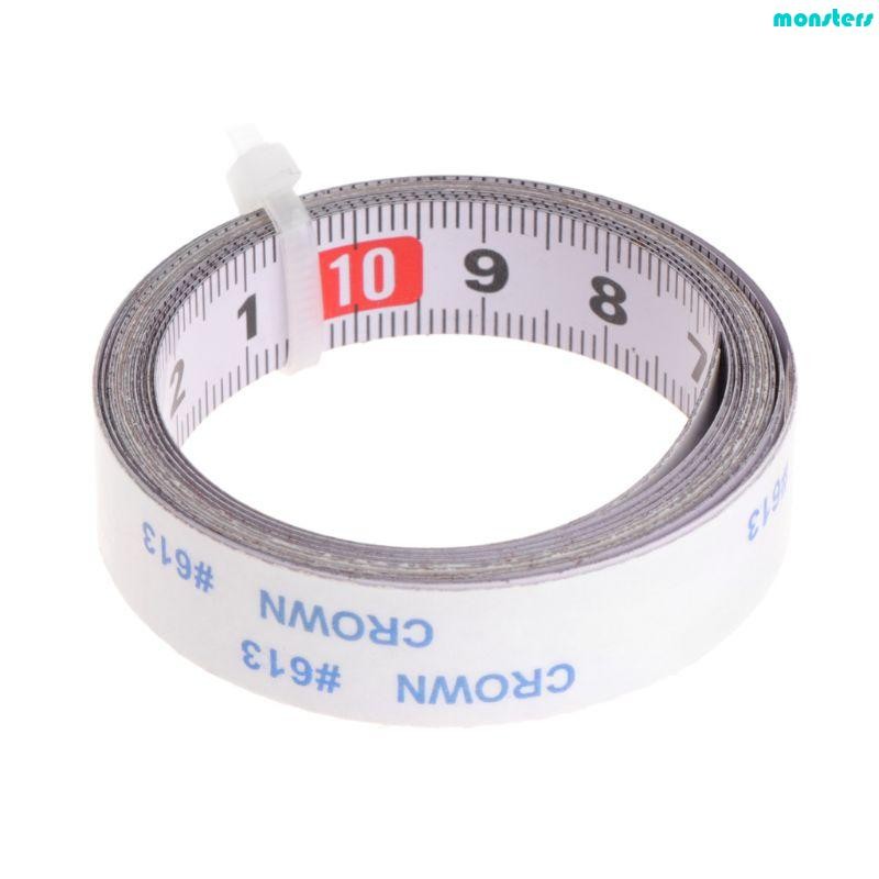 mm Portable Miter Track Tape Measure Self Adhesive Metric Steel Ruler ...