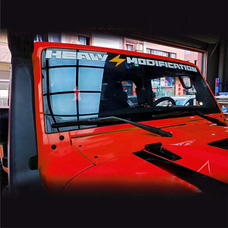 4x4 Off Road Reflective Front Window Letter Sticker Winshield Decal ...