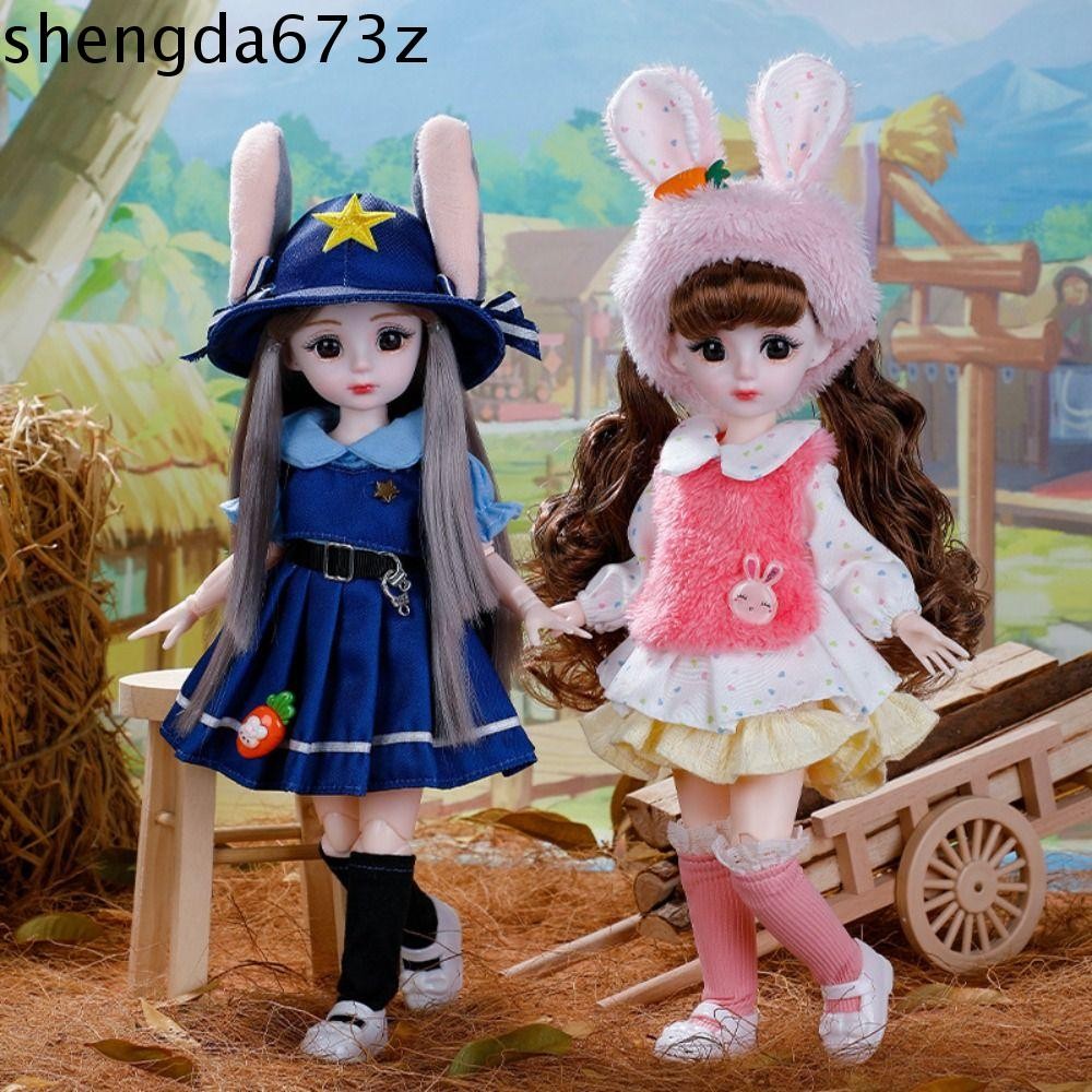SHENGDA 30cm Anime Bjd Doll, Spherical Joint with Clothes 1/6 Bjd Dolls ...