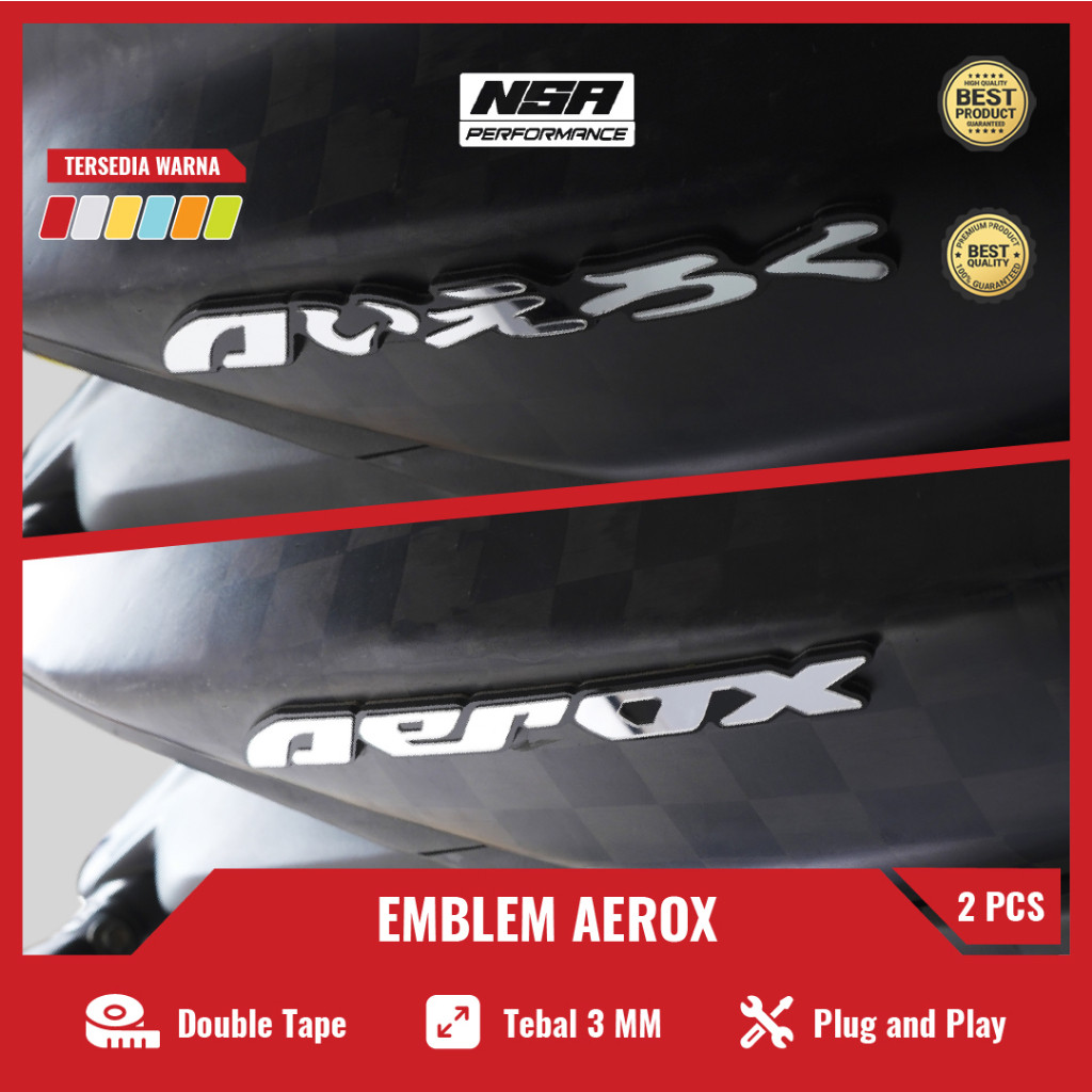AEROX EMBLEM AEROX LOGO EMBOSSED YAMAHA AEROX ACCESSORIES | Shopee ...