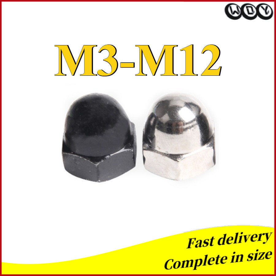 Cap Nut / CapNut/Dome cap nut M3/M4/M5/M6/M8/M10/M12 (AZY-DM1) | Shopee ...
