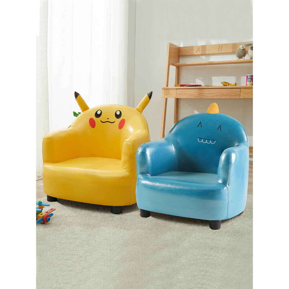 Children's Sofa Cute Small Sofa Baby Pikachu Lazy Chair Boy Reading ...