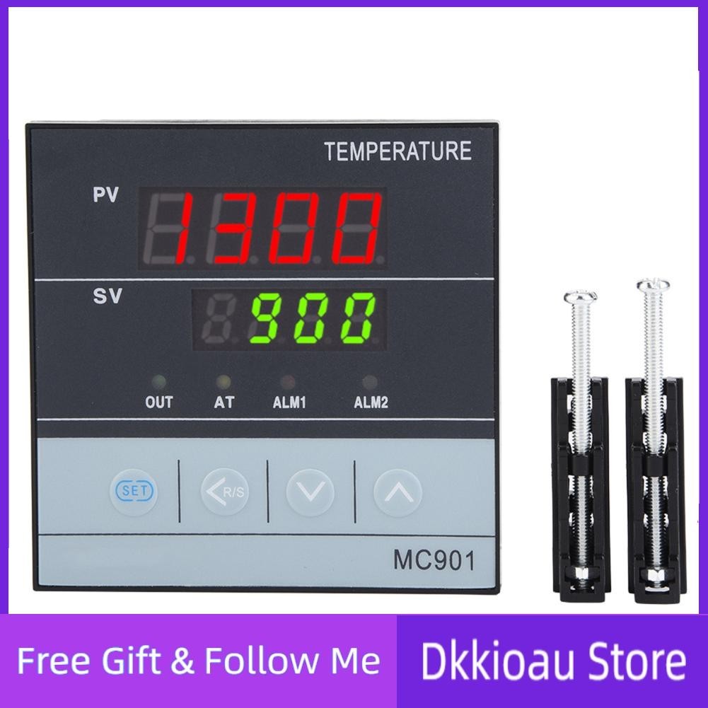 MC901 Digital Waterproof PID Temperature Controller K Type PT100 Sensor Input Relay SSR Output ...