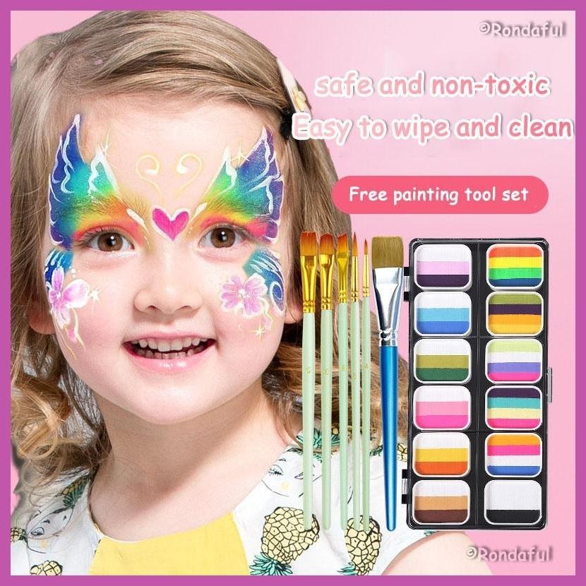 Children's face painting paint tool set body painting paint 12-color ...