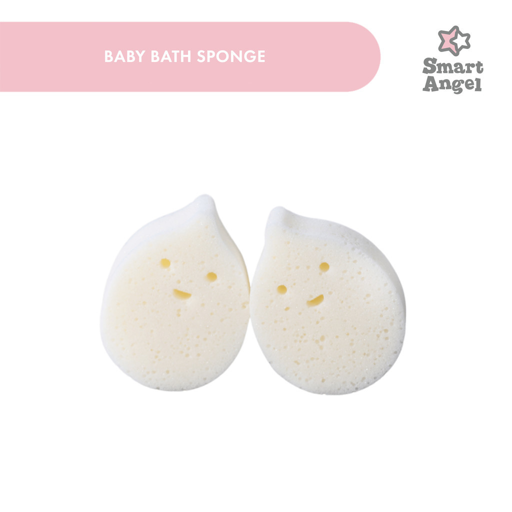 Smart Angel Baby Bath Sponge - 2 Pieces | Shopee Philippines