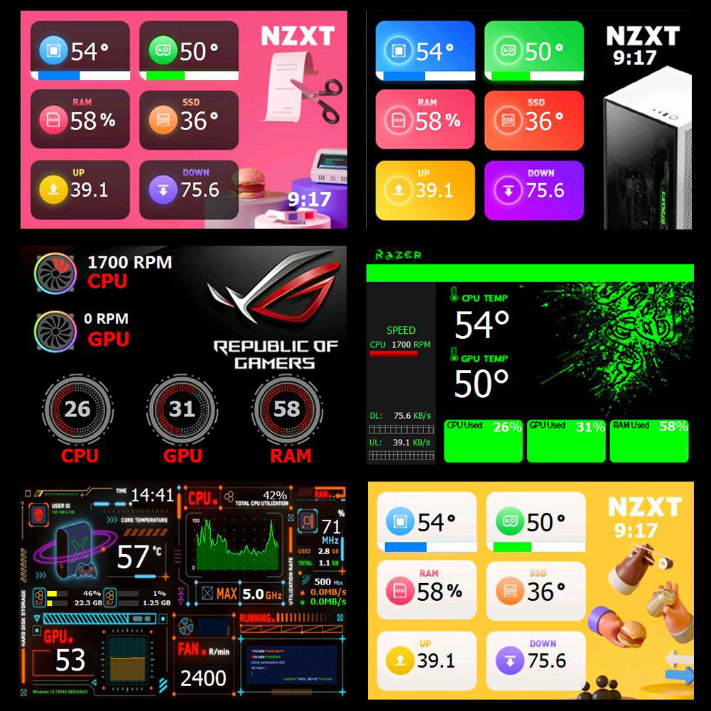 3.5inch IPS LCD Screen AIDA64 Dual Type-C for PC Computers/mini ITX Chassis/CPU | Shopee Philippines