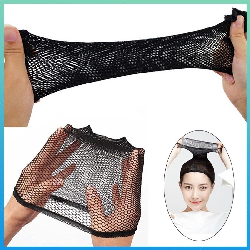 Nylon Wig Cap Hair Net Women High Stretch Hair Compression Net ...