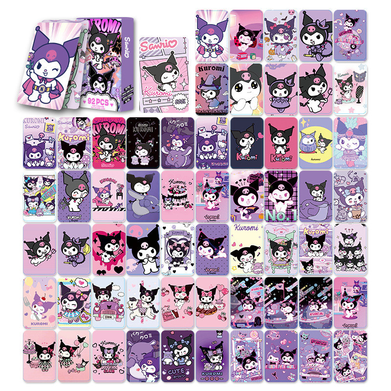 [Ready stock]92PCS Kuromi Lomo Card 57X86mm Sanrio Laser Kpop Photocard ...