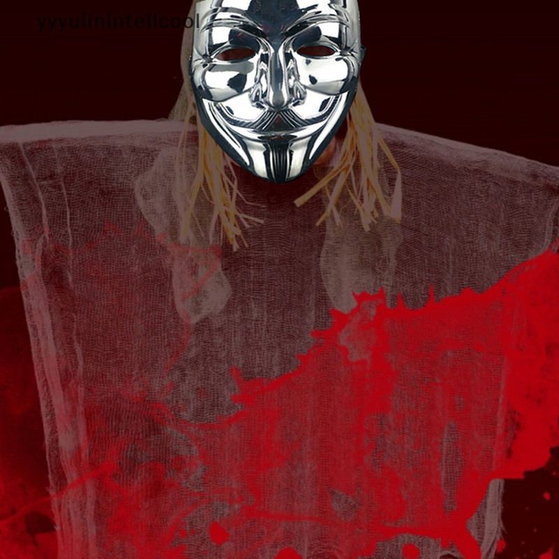 yyyulinintellcool Anonymous Vendetta Guy Fawkes Hacker Face Mask Adults ...