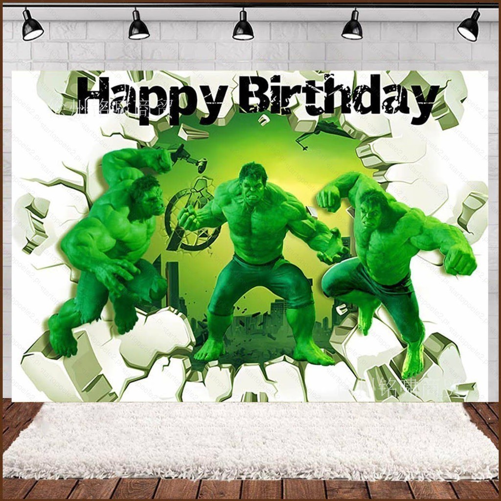 Kira Hulk Birthday backdrop tapestry party decoration photo photography ...