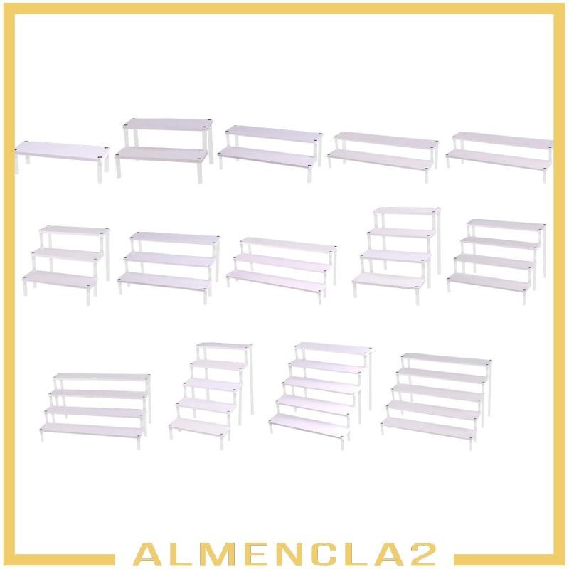 [Almencla2] Wooden Display Riser Stand Step Ladder Multipurpose Sturdy ...
