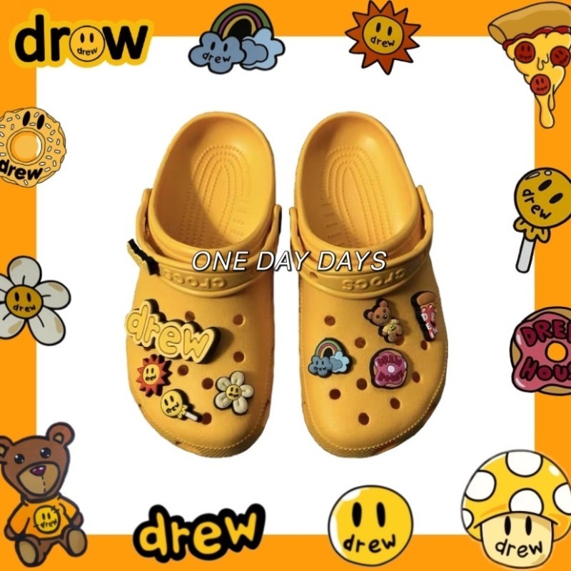 Jibbitz crocs charms Drew House Cute Cartoon Shoes Accessories | Shopee ...