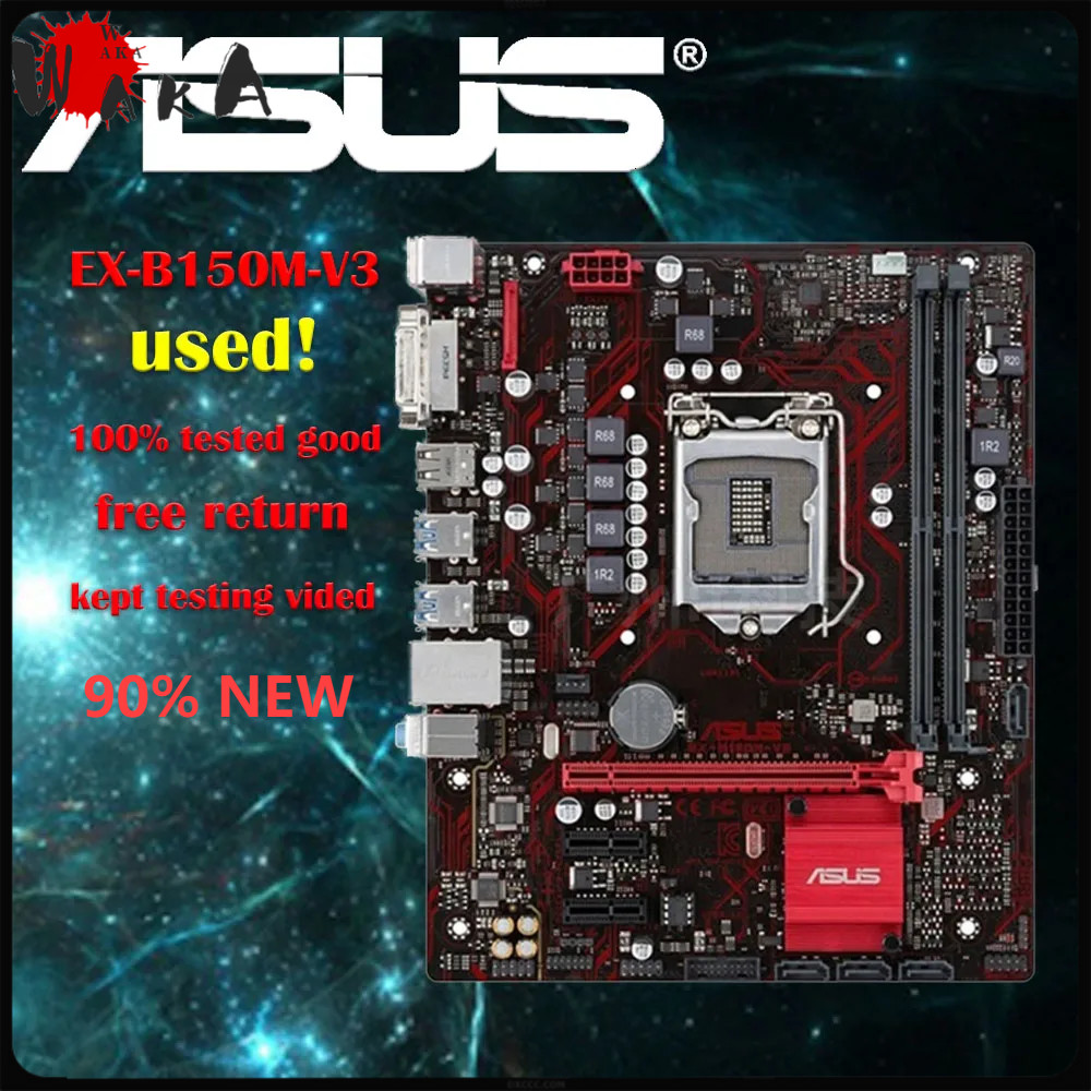 Asus EX-B150M-V3 Desktop Motherboard B150 Socket Lga 1151 motherboard DDR4 32G SATA3 Micro-ATX ...