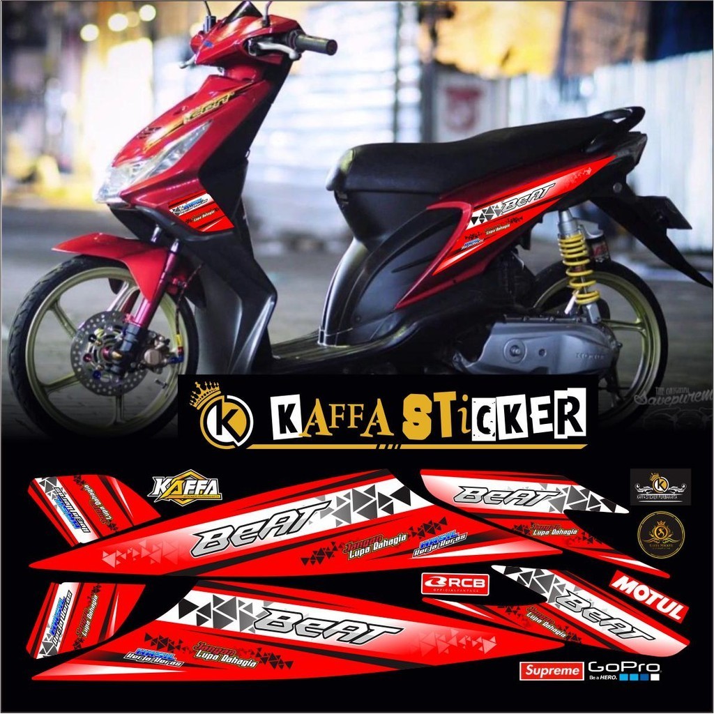 Stickers HONDA BEAT OLD BEAT CARBU STRIPING LIS Stickers Variations LIS ...