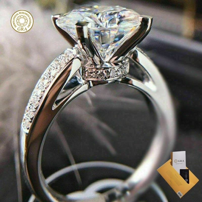 (with Gra Certificate) Moissanite Ring Engagement | Shopee Philippines
