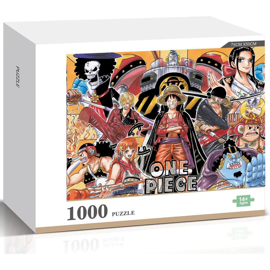 One Piece Anime 1000 Pcs Wooden Jigsaw Puzzle Colorful for Kids Anime ...