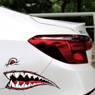 Free Shipping Shark Mouth Car Stickers Car Body Scratches Cover ...