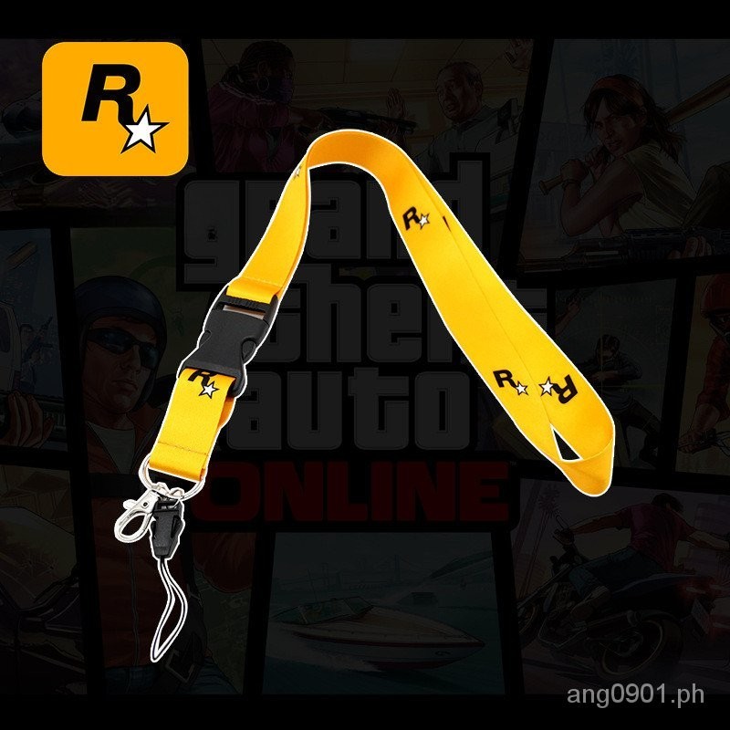 COD GTA Game Mobile Phone Long Lanyard R Star Peripheral Animation ...