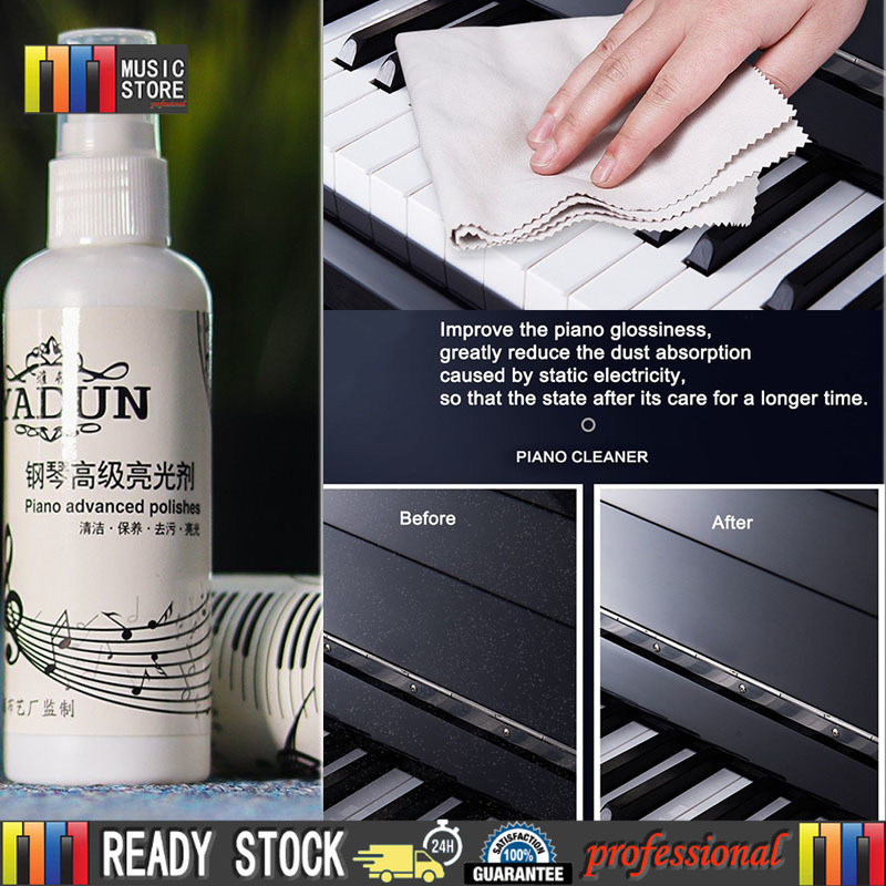 Guitar Piano Care Liquid Piano Cleaner Polishing Liquid Piano Polish ...