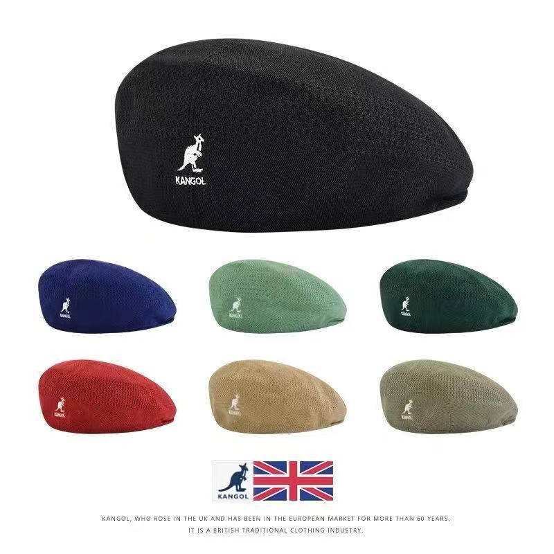 Black Kangaroo Beret/Male/Female Retro Hat Knitted mesh forward hat For ...