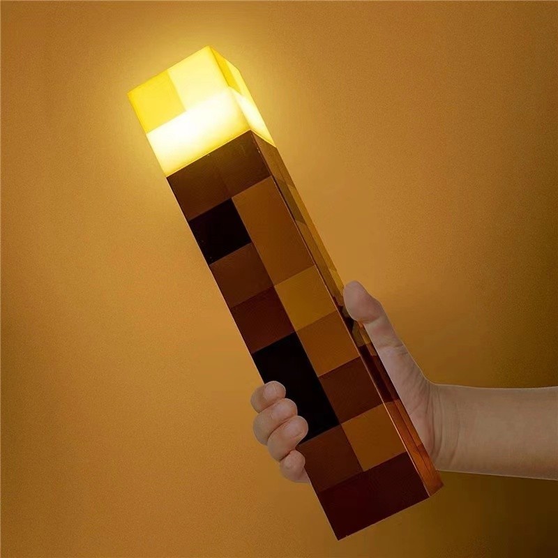 Flashlight Light Up Torch Minecraft 28CM High Brightness LED Minecraft ...