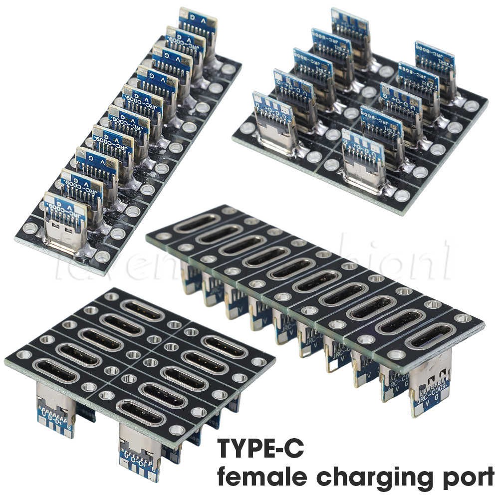 5pcs TYPE-C Female Charging Port - USB 3.1 Type C Socket with Screw ...