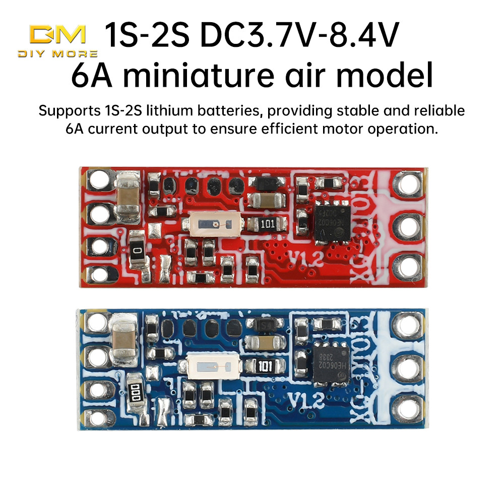 DIYMORE 1S-2S DC3.7V-8.4V 6a Miniature Aeromodelling Brushless Esc Brushless Motor Speed ...
