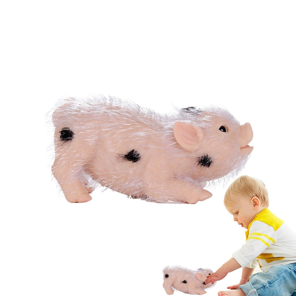 Realistic Animal Pigs Full Silicone Pigs Dolls Cute Piglets Toy Reborn ...