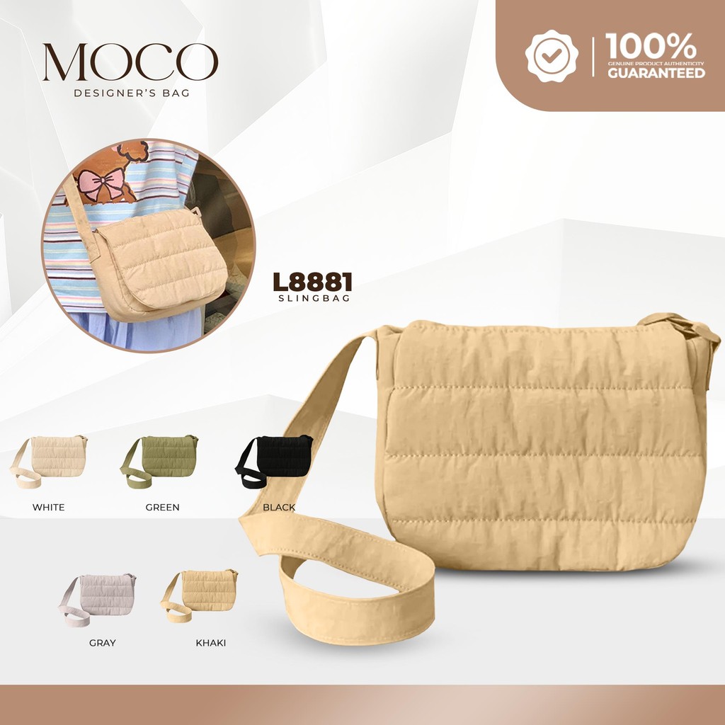 Moco Bags Fashion Korean Minimalist Cute Embroidery Women Classy Shoulder Sling Bag For Woman ...