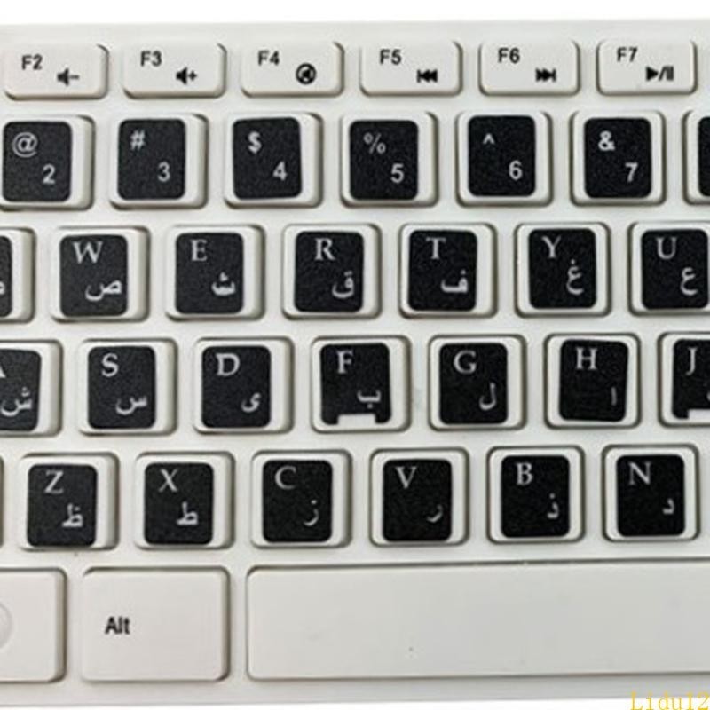 lidu11 Thai Language Keyboard Stickers Alphabet Letters Black White ...