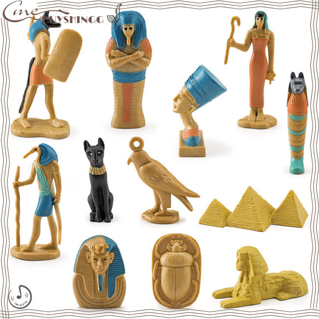 BS Simulation Ancient Egypt Model Ornaments Pyramid Sphinx Mummy Action ...