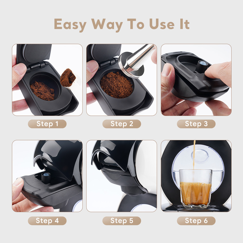 Coffee Capsule Plus Powder Holder Adapter Reusable Conversion Tray ...