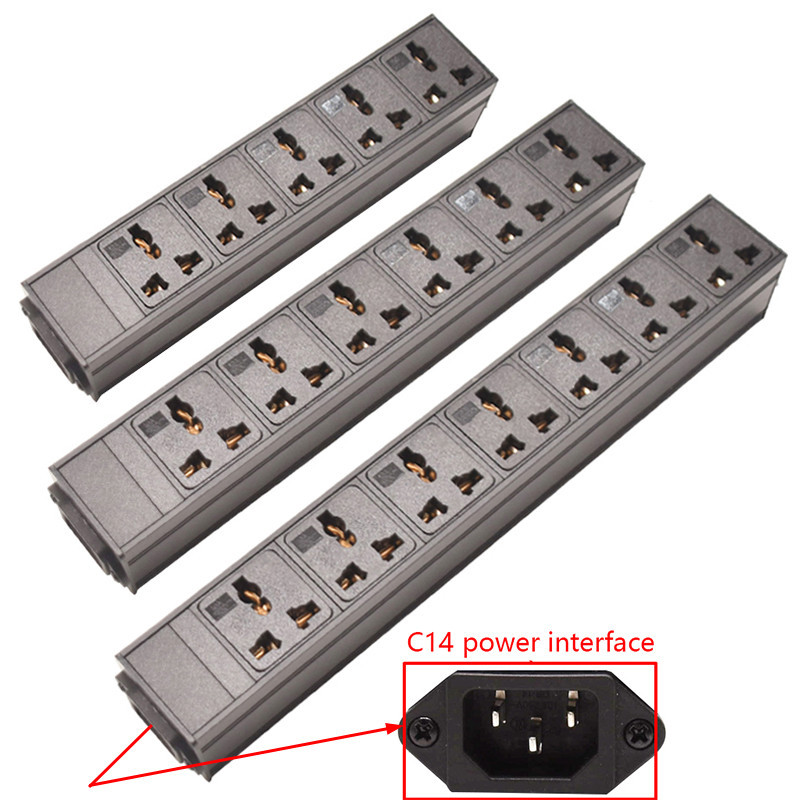 Power Strip IEC C14 Interface 2-12Ways Universal Sockets Outlets ...
