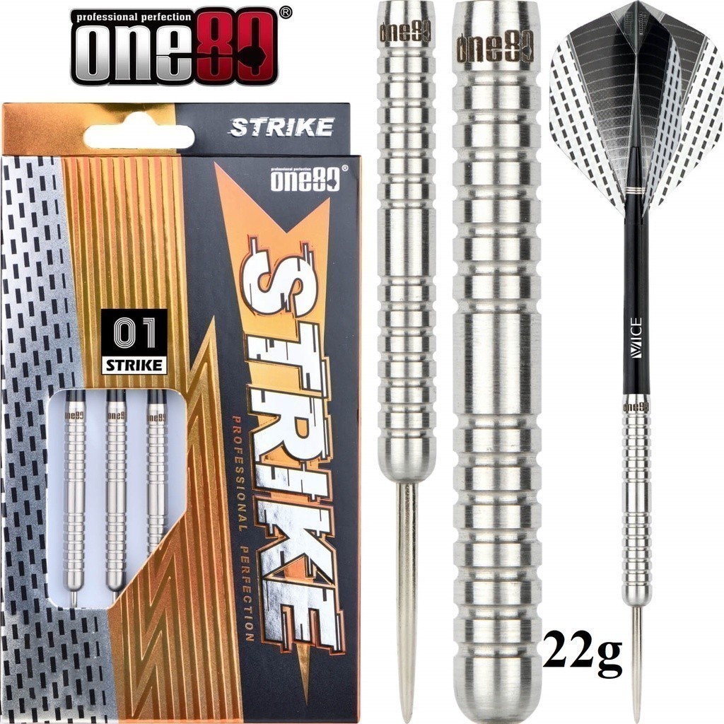 One80 Strike Darts 22g 23g 24g 26g - Steel Tip Tungsten Dart 01 02 03 ...