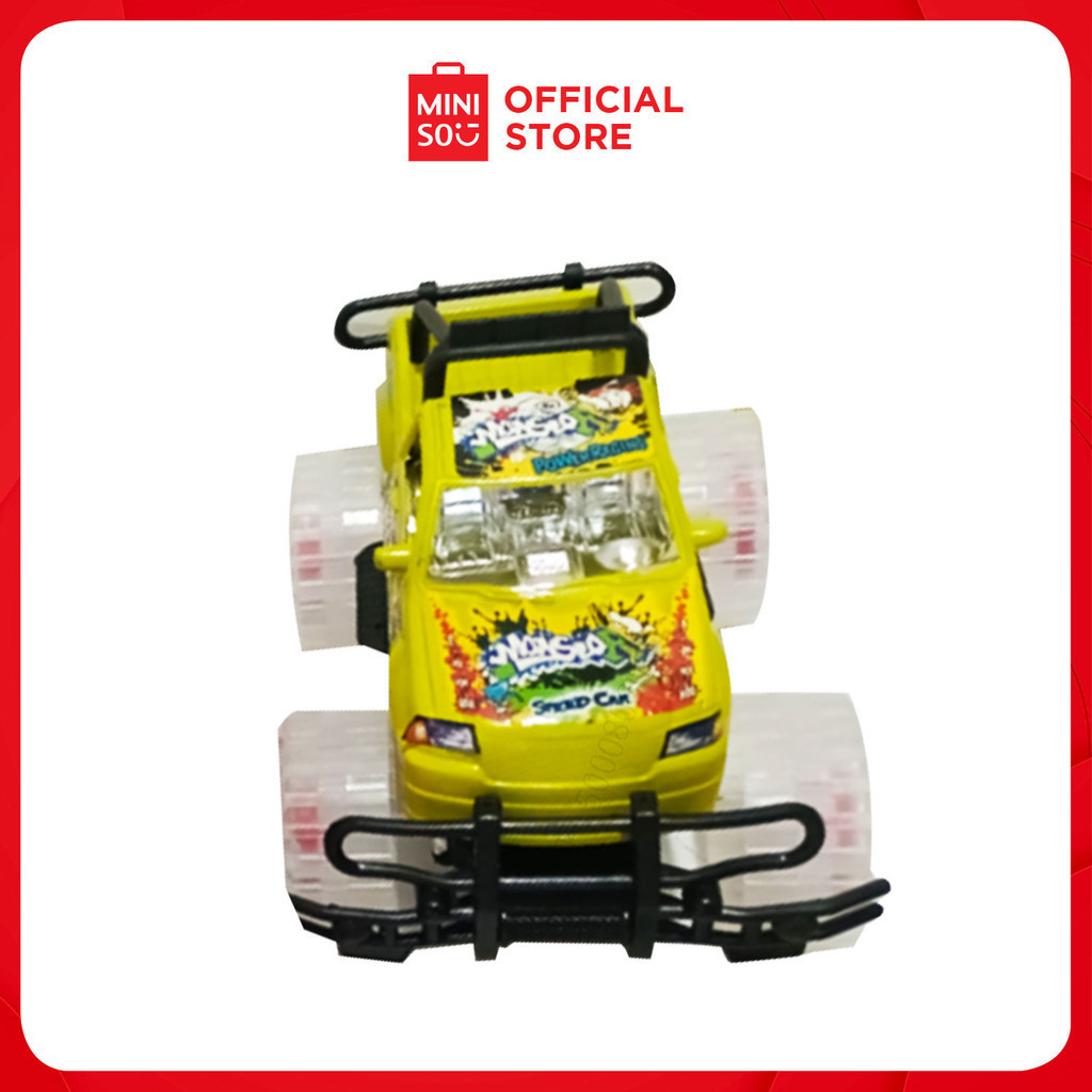MINISO Off-Road Wheel Inertia Light & Sound Vehicle (Yellow) | Shopee ...