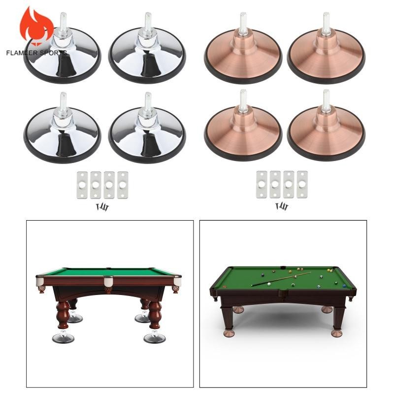 [Lzdzlx1] 4Pcs Billiard Pool Table Leg Levelers Game Table Leg Levelers ...