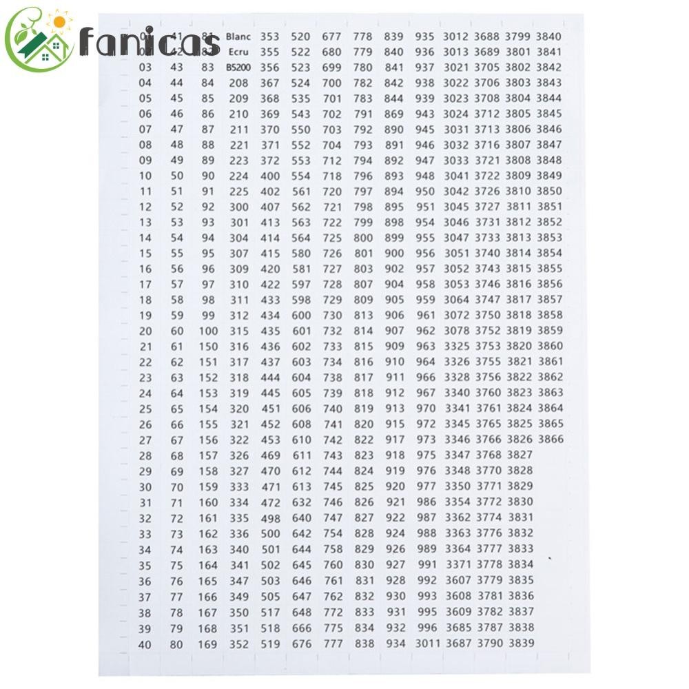 DMC Color Number Stickers Multi-Colors Round Containers Stickers for ...