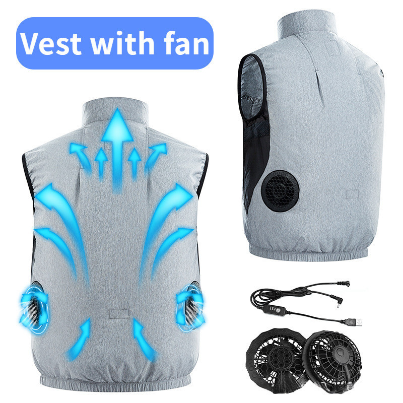 Summer Cooling Air Conditioning Clothing Refrigeration Fan Clothing ...