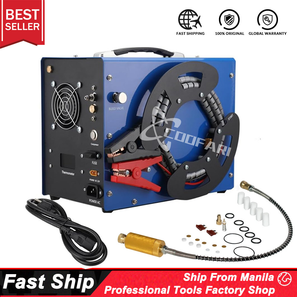 4500Psi 300Bar PCP Air Compressor with Wire Spool Built-in 12V ...