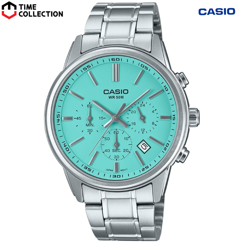 Casio Mtp E515d 2a2 Chronograph Stainless Steel Strap Watch For Men Shopee Philippines