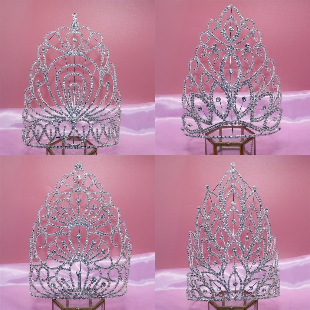 Height Rhinestone Pageant Crown Large Crown Assorted Design Princess ...