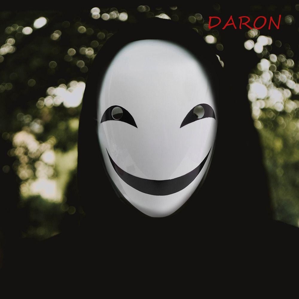 DARON White Anime Mask, Full Face Adjustable Cosplay Mask, Funny White ...