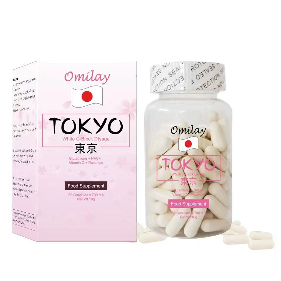 Omilay TOKYO 60 Capsules Glutathione + NAC + Vitamin C + Rosehip Japan ...