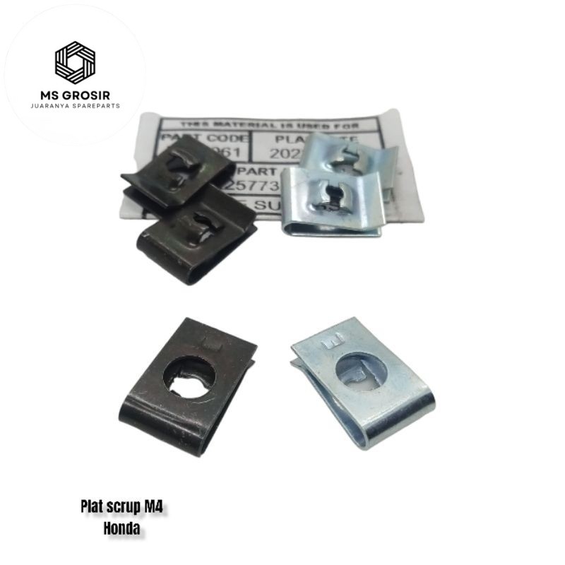 PLATE CLIP M4 ORIGINAL ROUGH DRAT HONDA CLIP SPIT BOLT BODY COVER HONDA ...