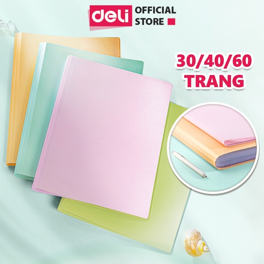 A4 30/40/60-leaf Deli document file - Document file Multi-compartment ...