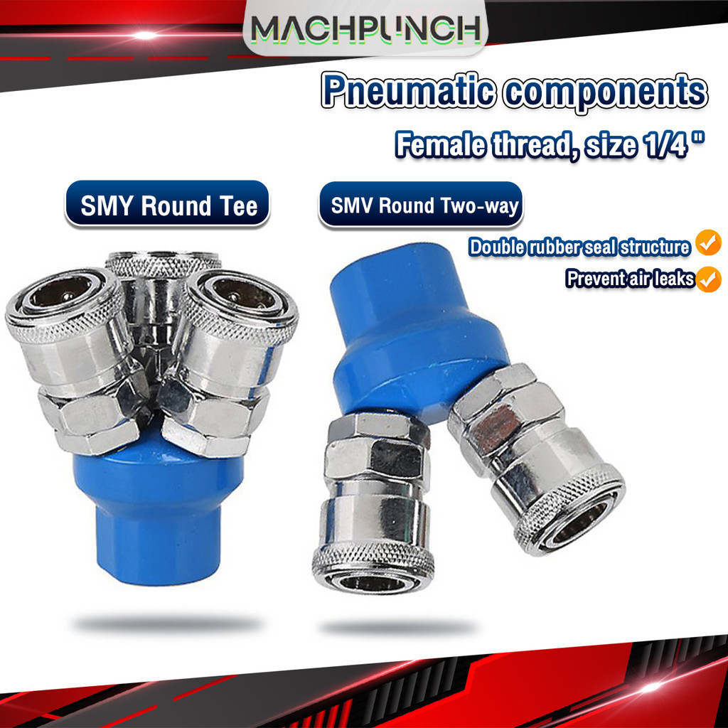 M.P. Pneumatic Components Air Compressor Type Quick Coupling Tee Air ...