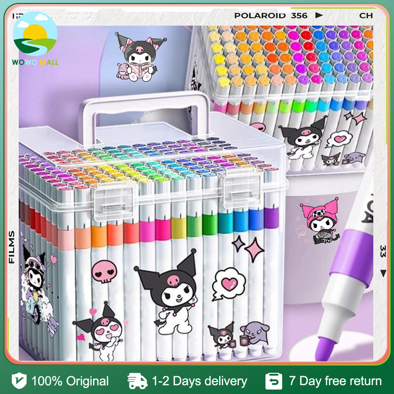Cartoon Acrylic Paint Marker Paintbrush Kid Students Color Pen Set ...